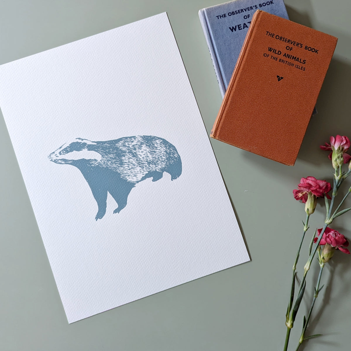 Badger Print Screenprint – Julia Ogden