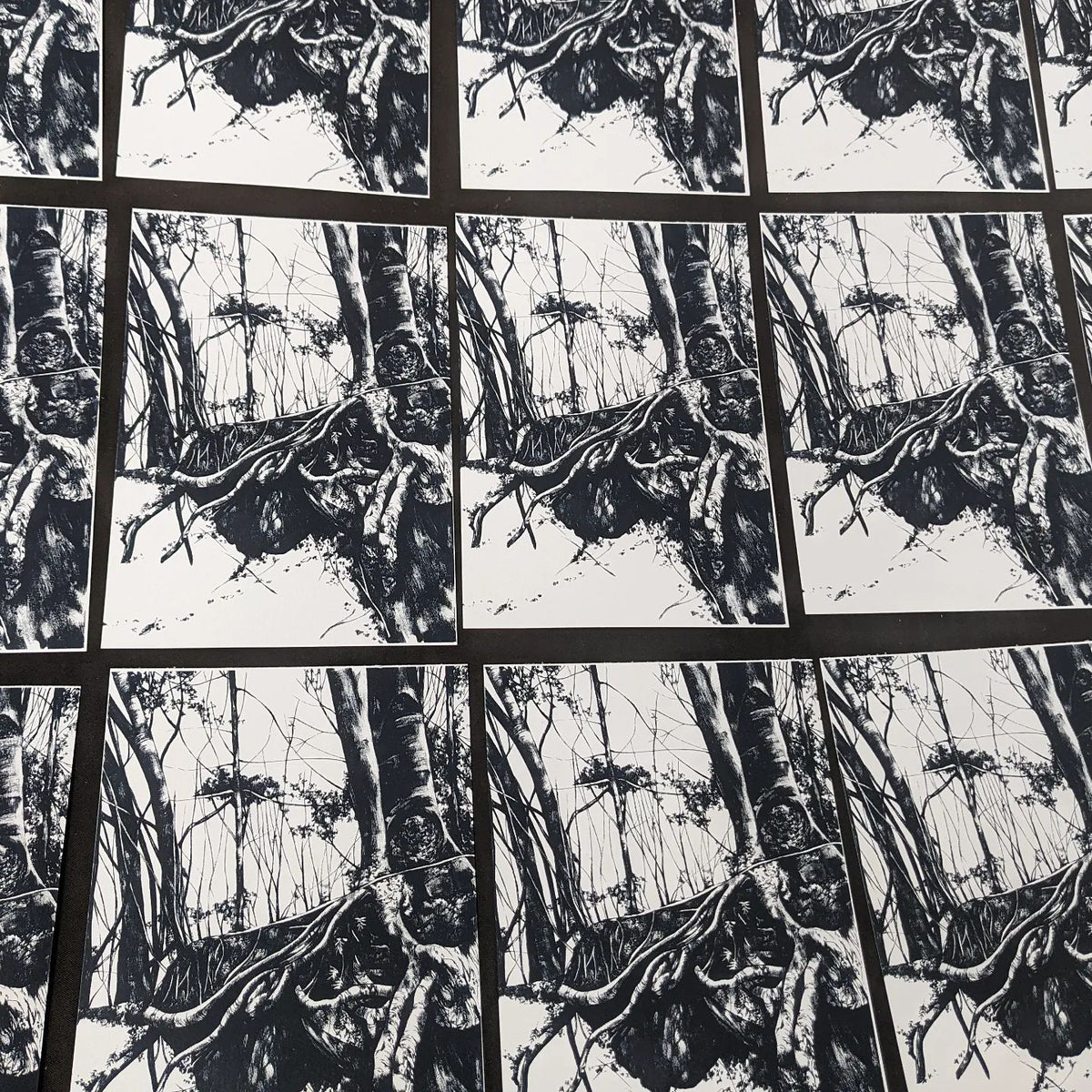 Navy Trees Screenprint – Julia Ogden